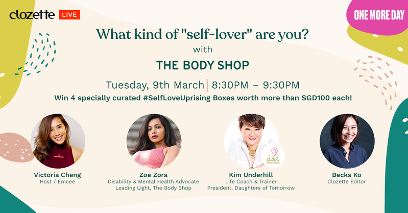 Clozette Live x The Body Shop: What Kind Of Self-Lover Are You?