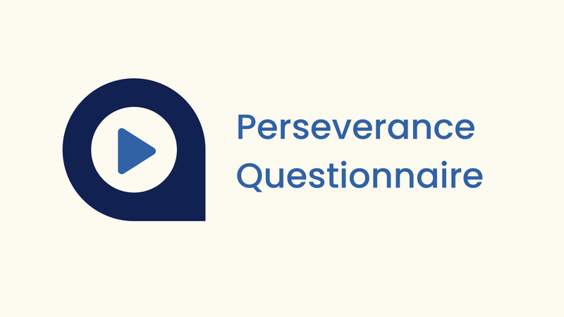 Perseverance Questionnaire