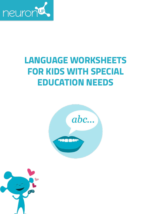 25+ Language worksheets for kids with special education needs