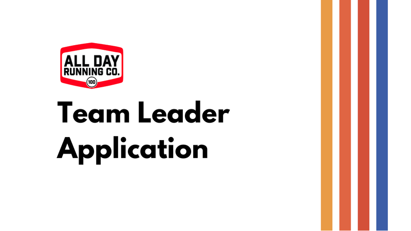 All Day Running Team Leader Application