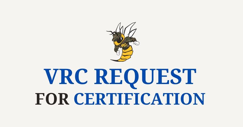 VRC Request for Certification