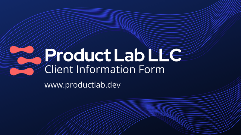 Product Lab Client Information Form