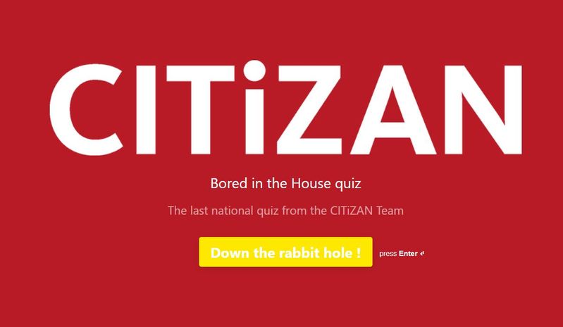 Isolation Quiz - Bored in the house creations