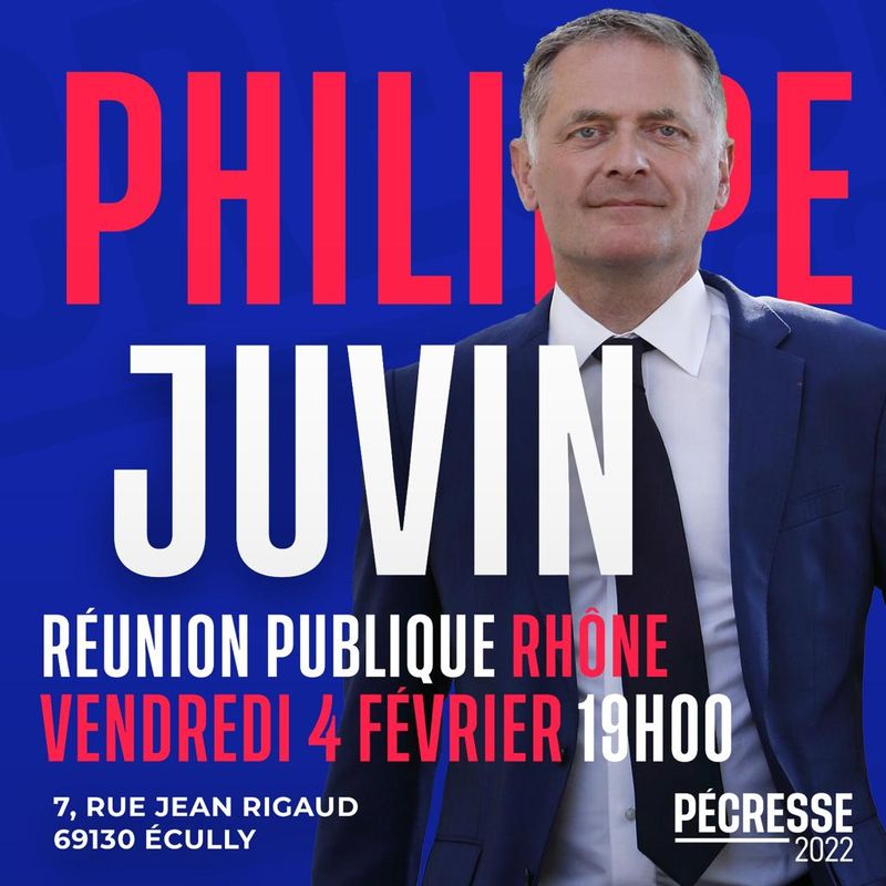 Réunion publique avec Philippe JUVIN dans le Rhône