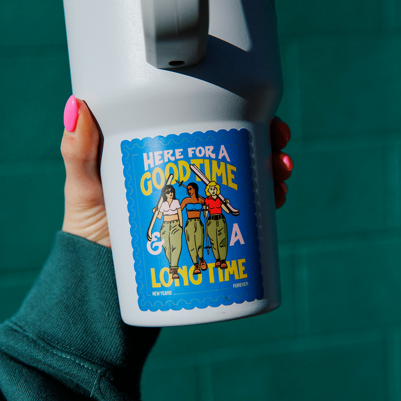 New Years Free Sticker