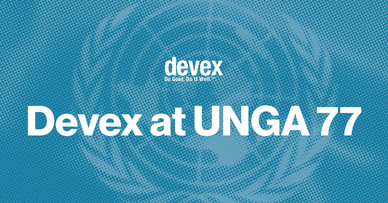 Devex @ UNGA 77 In Person Registration Request