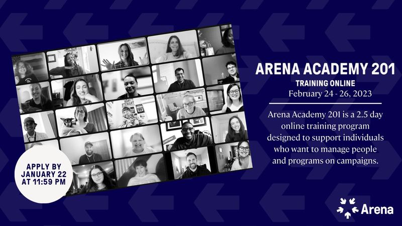 Apply to Arena Academy 201 Online