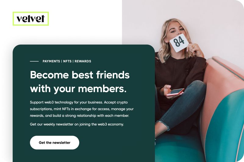 Velvet Web3 newsletter