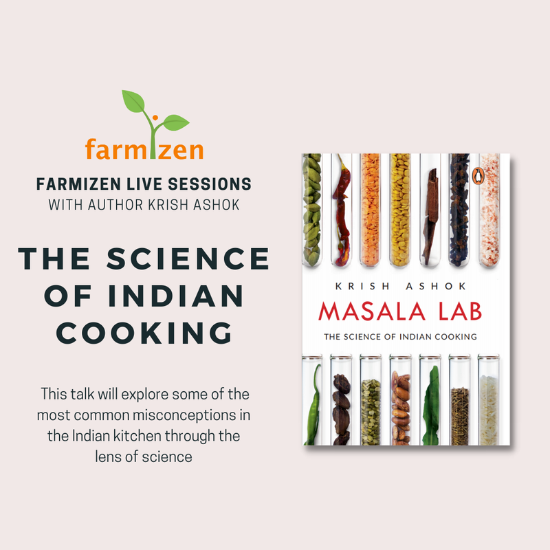 [LIVE SESSION] The Science Of Indian Cooking - Author Krish Ashok Explains