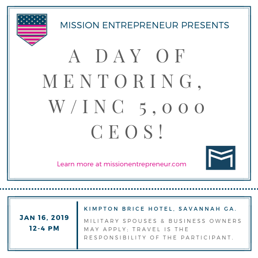 Mentoring Invitation - Inc 500