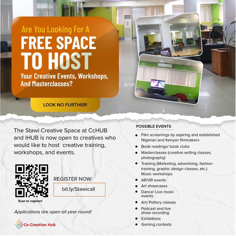 Open Call for Stawi Creative Spaces - Events