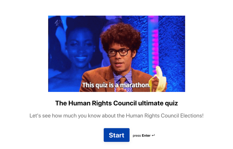The Human Rights Council ultimate quiz