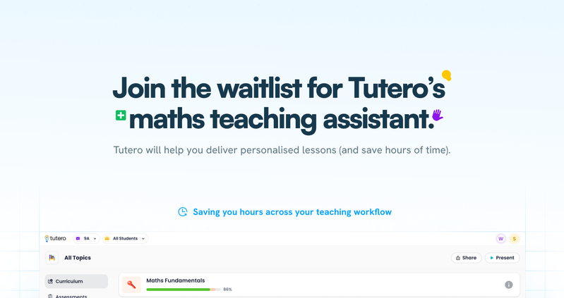 Tutero's Teaching Assistant Waitlist