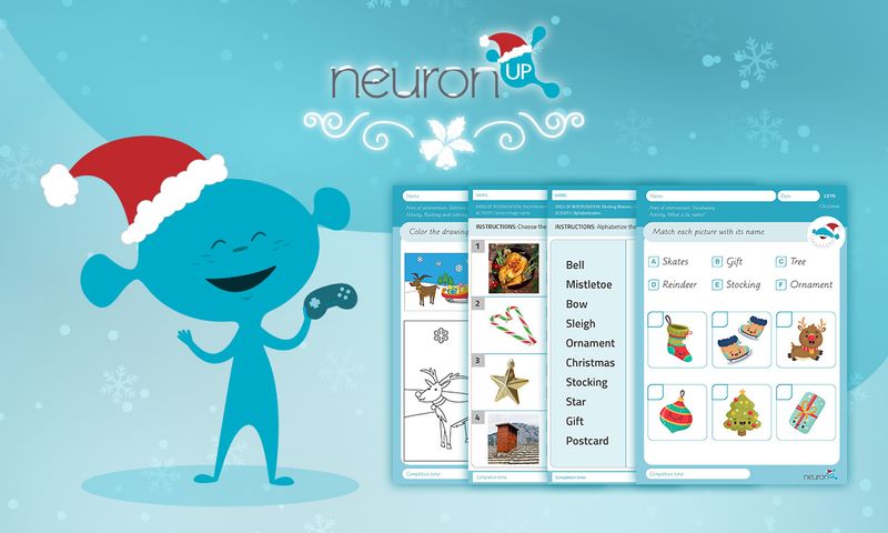 Cognitive Rehabilitation and Stimulation Christmas Worksheets