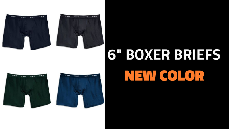 New 6" Boxer Brief Color