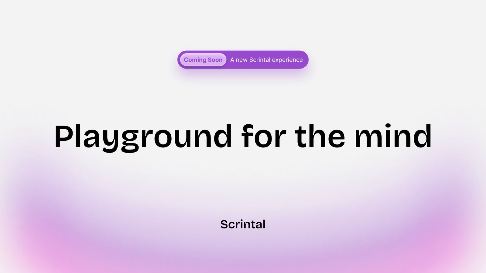 Get Updates First– Playground for the Mind Launch in October