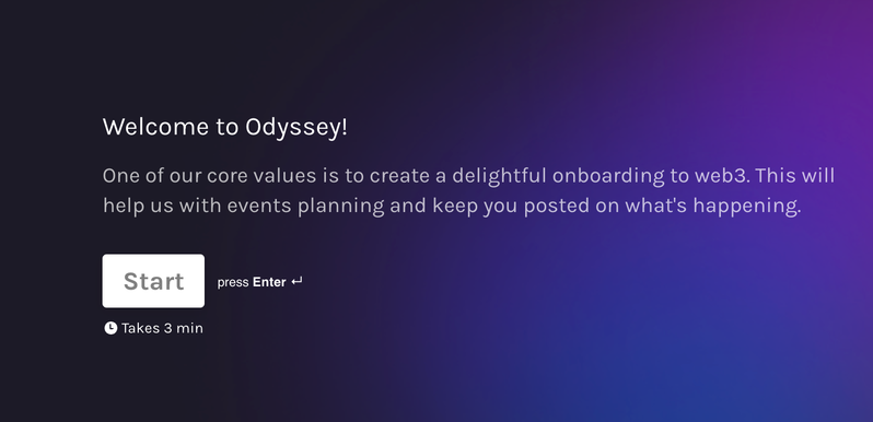 Odyssey Onboarding Form
